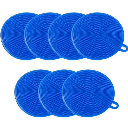 Silicone Dish Scrubber, Silicone Sponge Dish Brush Food Grade BPA Free ...