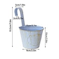 AOMXGD Vintage Metal Hanging Flower Pot Decorative Iron Bucket Planter ...