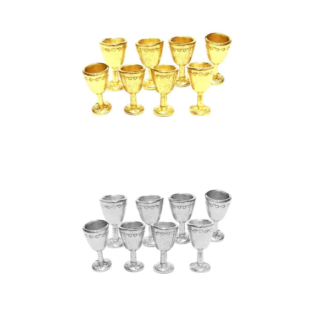 Dollhouse Making Dollhouse Miniature Chalice Goblet Large Gold with ...