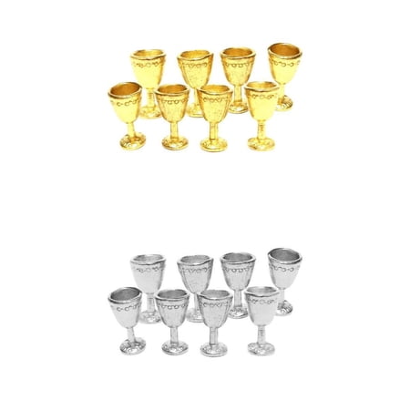 16 Pack/12 Dollhouse Cup +Golden Goblet Model Kits Toys - Walmart.ca