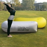 Nevlers Yellow Inflatable Lounger with Travel Bag and Pockets - Walmart.com