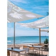 Blue Purple Colorful Lotus Sun Shade Sail 8'X10' Vintage Flower Leaves ...