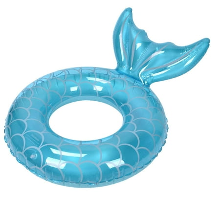 Khall Swimming Ring Fishtail Inflatable Swimming Circle Swim Ring Pool ...