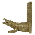 Nautical Marine Faux Gold Crocodile Alligator Head And Tail Bookends ...