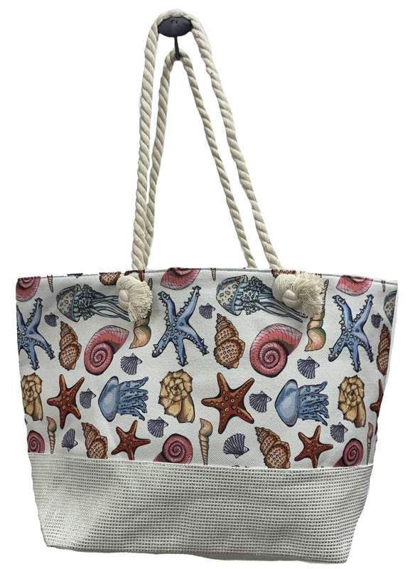 WOMEN'S BEACH TOTE BAG WITH ROPE HANDLE - Walmart.com