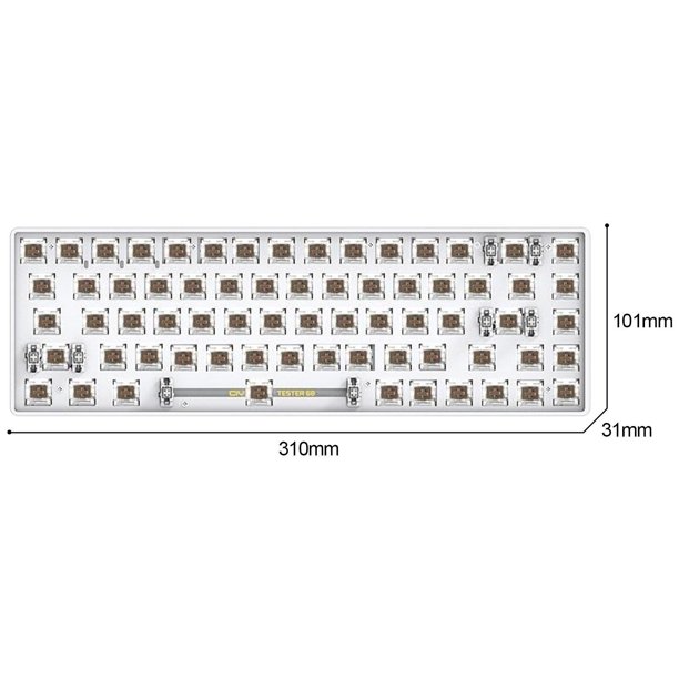 tredstone TESTER68 2-Mode Wireless BT5.0 and 2.4G Kit Keyboard ...