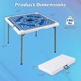 Folding 35" Square Card Table with Cup Holders, Removable Noise ...