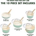 En Reserve Hard Anodized Healthy Ceramic Nonstick 10 Piece Cookware