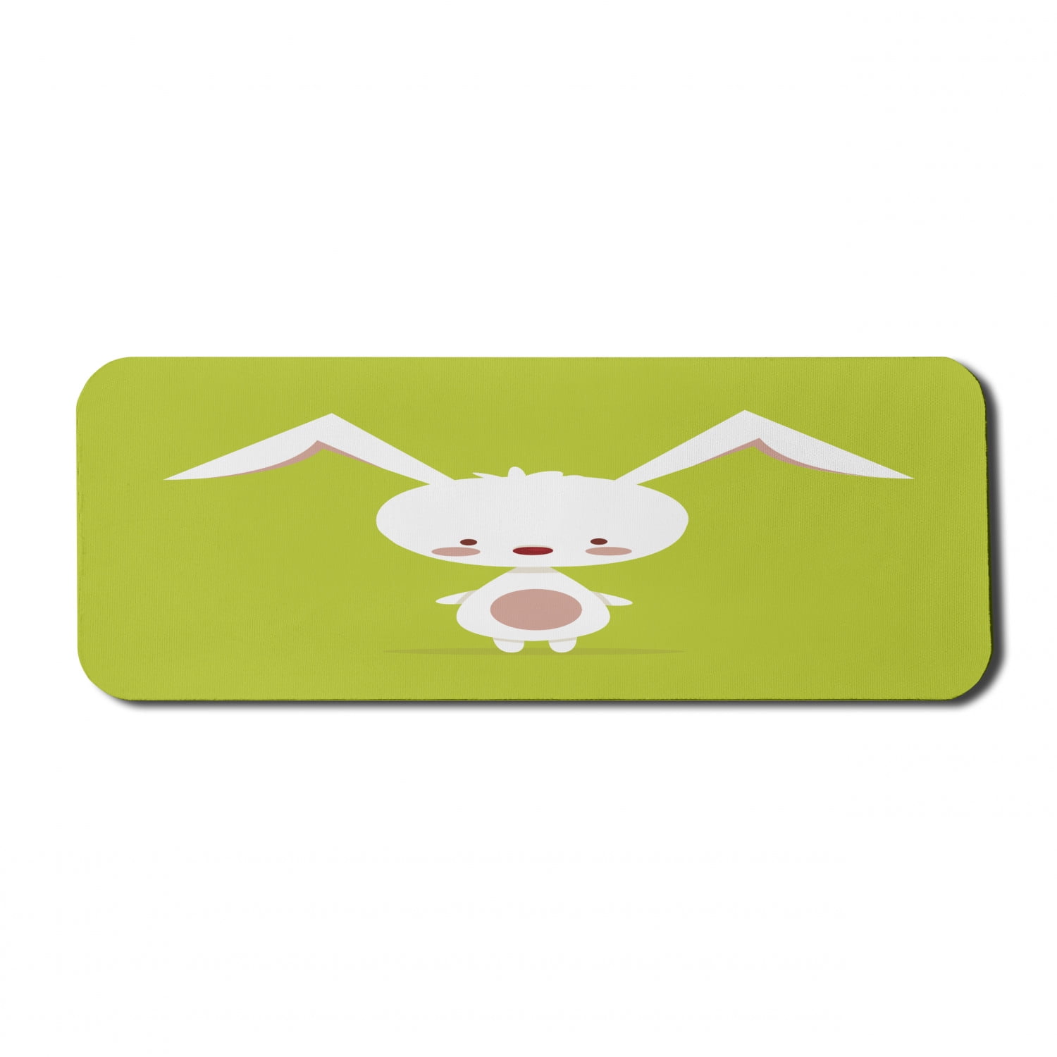 Bunny Computer Mouse Pad, Cartoon Character on a Green Background ...