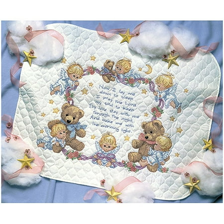 Dimensions "Nighttime Prayer" Stamped Cross Stitch Quilt Kit, 43" x 34 ...