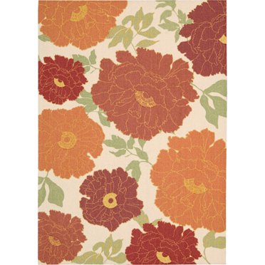 Nourison Waverly Global Awakening Santa Maria Polyester Rug - Walmart.com