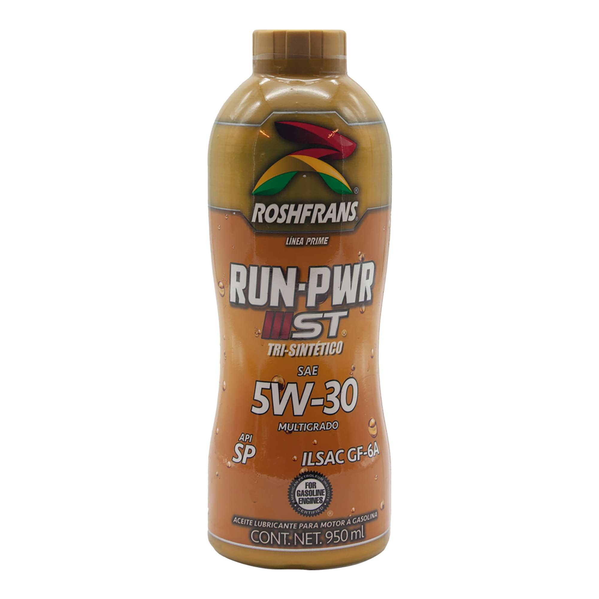 Aceite motor Multigrado RUN-PWR Tri-sintÃ©tico Roshfrans 5W-30 950 ml ...