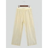 Men's Summer Fashion Hollow Out Fishnet Long Pants Casual Holiday ...