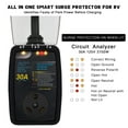 RV 30 Amp Surge Protector, Waterproof Cover, Smart Circuit Analyzer ...