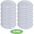 12 Pack Plastic Appetizer Trays with Lids,Disposable Compartment ...
