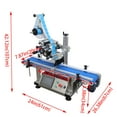 Desktop Tabletop Conveyor Table Plane Labeling Machine Full-Automatic ...