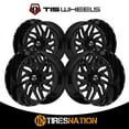 TIS 544BM Dually Inner Black Wheel Rim, 20" x 8.25" 8 x 6.5" +127mm ...