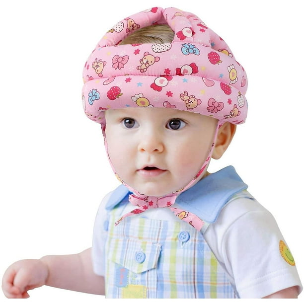 Protective Cap, Adjustable Size Learn To Walk Or Run Soft Safety Helmet ...