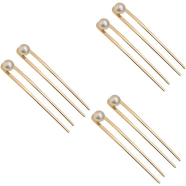 Claire's 6-Pack Pearl Stud Bobby Hair Pins - Walmart.com
