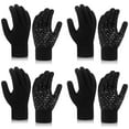 Loritta 4 Pairs Grip Driving Winter Gloves with Touch Screen, for Men ...