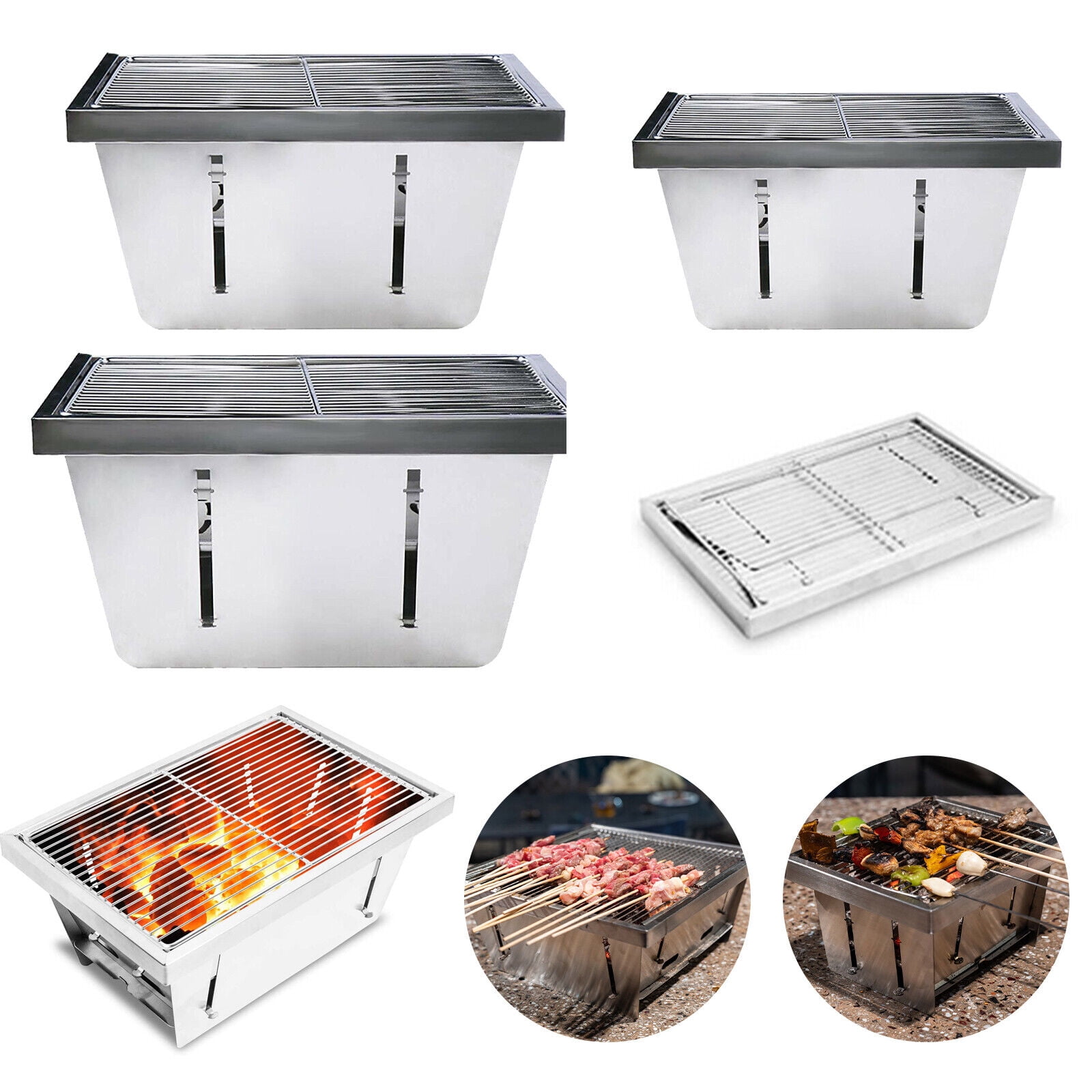 Folding BBQ Grill, Portable Lightweight Grill, Barbecue Grill, Outdoor ...