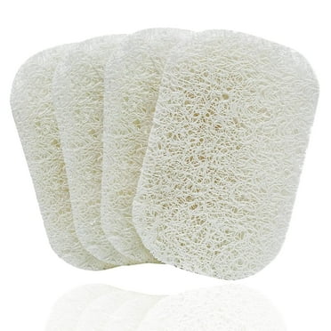4 Pack White Bar Soap Saver Holder for Shower Self Draining Pads for ...