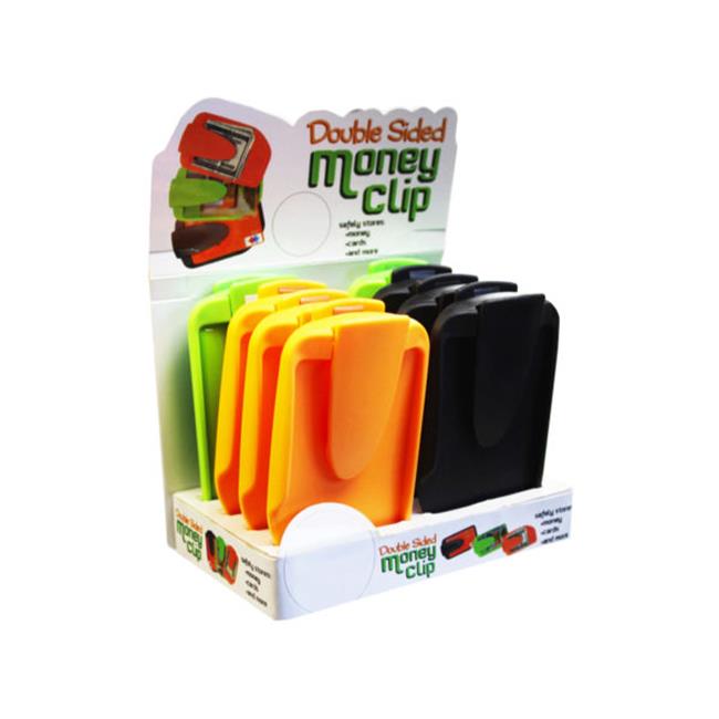 Kole Imports EN831-24 Double Sided Plastic Money Clip in Countertop ...