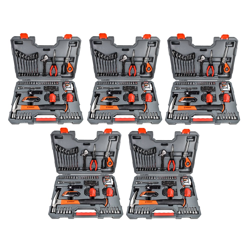 Crescent CTK101 101 Piece General Purpose Tool Set, SAE & Metric (5 ...