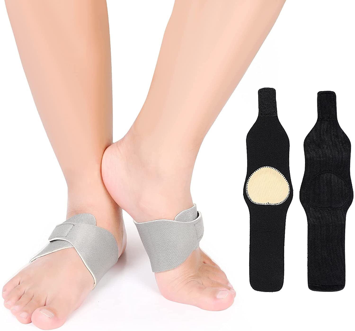 2 Pairs Arch Support Brace Compression Plantar Fasciitis Brace ...