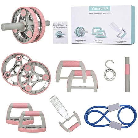 KCSD 4 in 1 AB Wheel Roller Kit, Roller Workout Tool Fitness Equipment ...