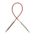 ChiaoGoo Stainless Steel Regular Red Circular Knitting Needles, 40 ...