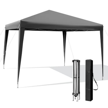 Costway 10x10ft Easy Shade Pop-Up Canopy with Quick Set-up Frame Cover ...