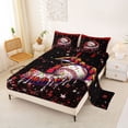 Castle Fairy Baseball Red Glove King Sheets 4pcs, Stars Print Ice Cream ...