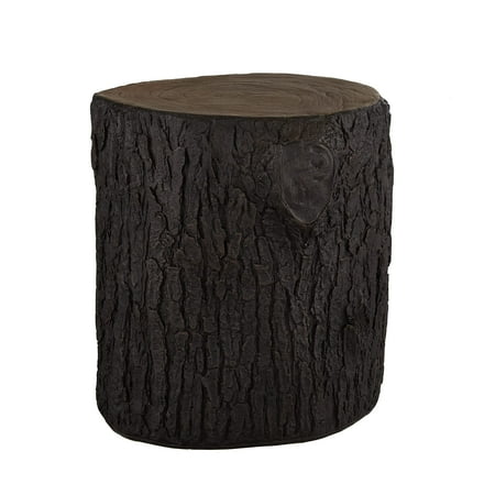 Ball & Cast Faux Wood Stump Stool Concrete End Table MgO Accent Side ...