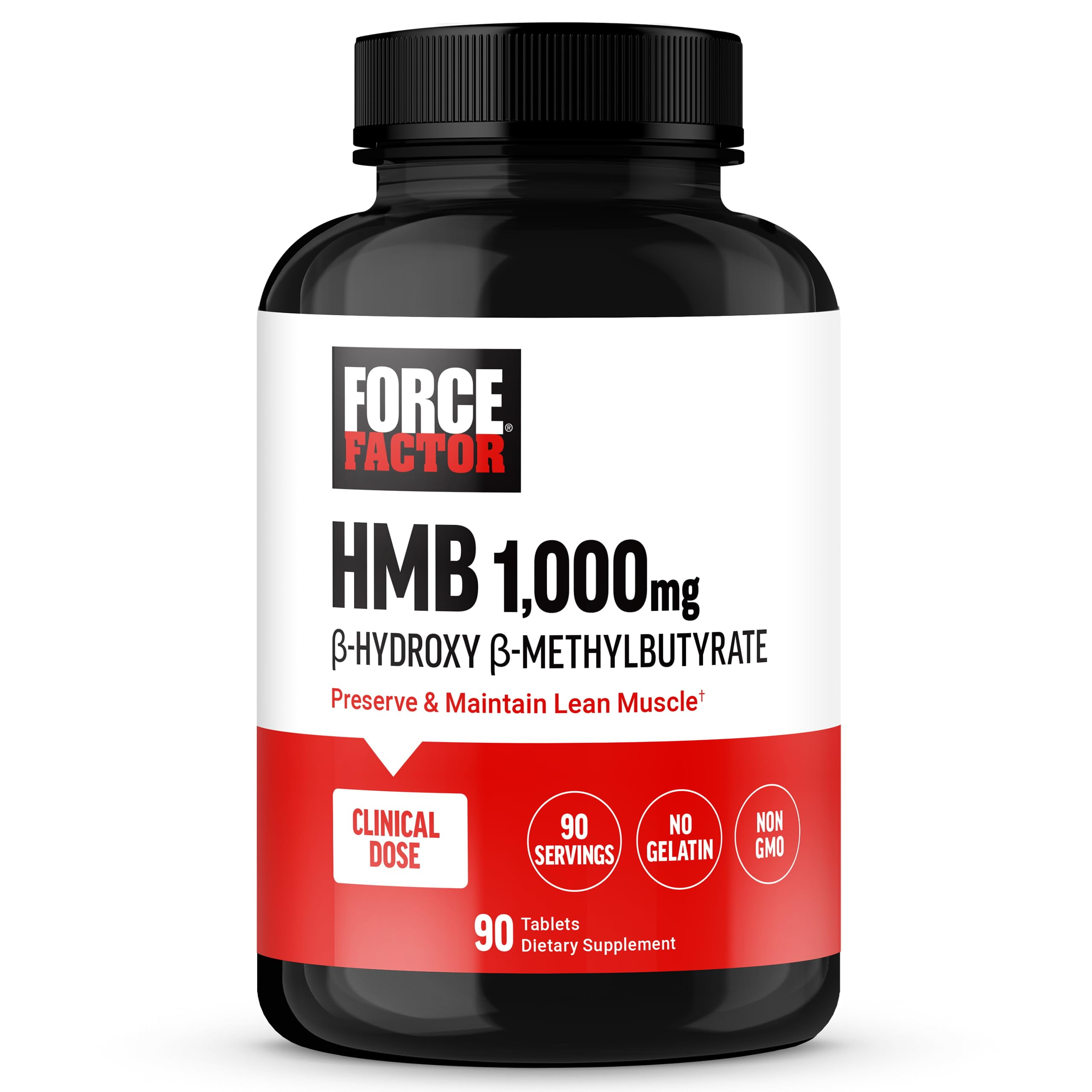 Suplemento Force Factor HMB 90 comprimidos Dosis clínica | Walmart en línea