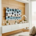 Blue Beige Paw Print TV Dust Cover,Stretchable TV Screen Desktop ...