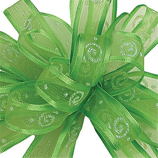 Offray 936436 0. 63 inch Wired Edge Majestic Apple Ribbon, 25 Yards ...