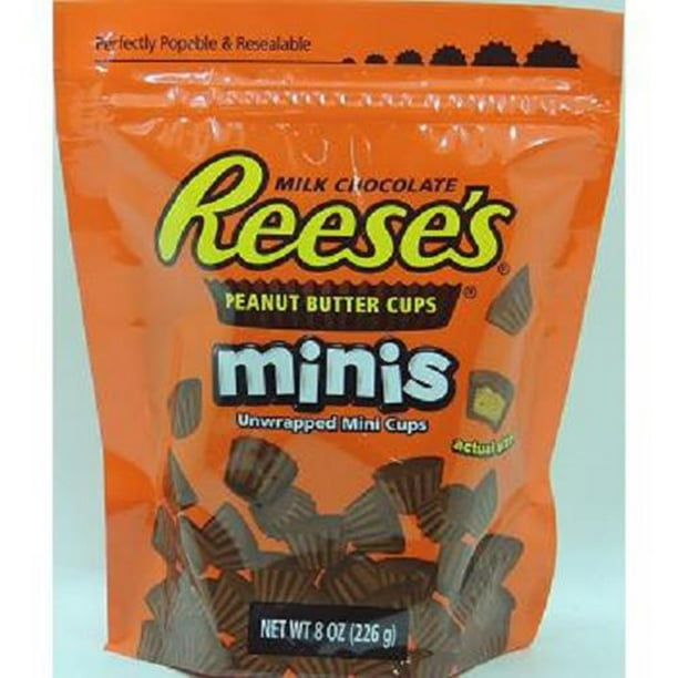 Reeses Minis Peanut Butter Cups - Pouches 7.6 oz - Walmart.com