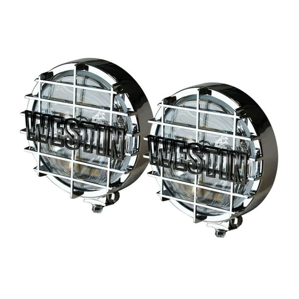 Westin Premier 6 in Quartz-Halogen Off-Road Lights w/Grid Chrome (Set ...