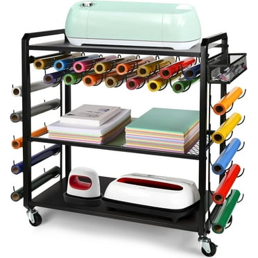 Craft Organization and Storage Rolling Cart Compatible with All Cricut ...