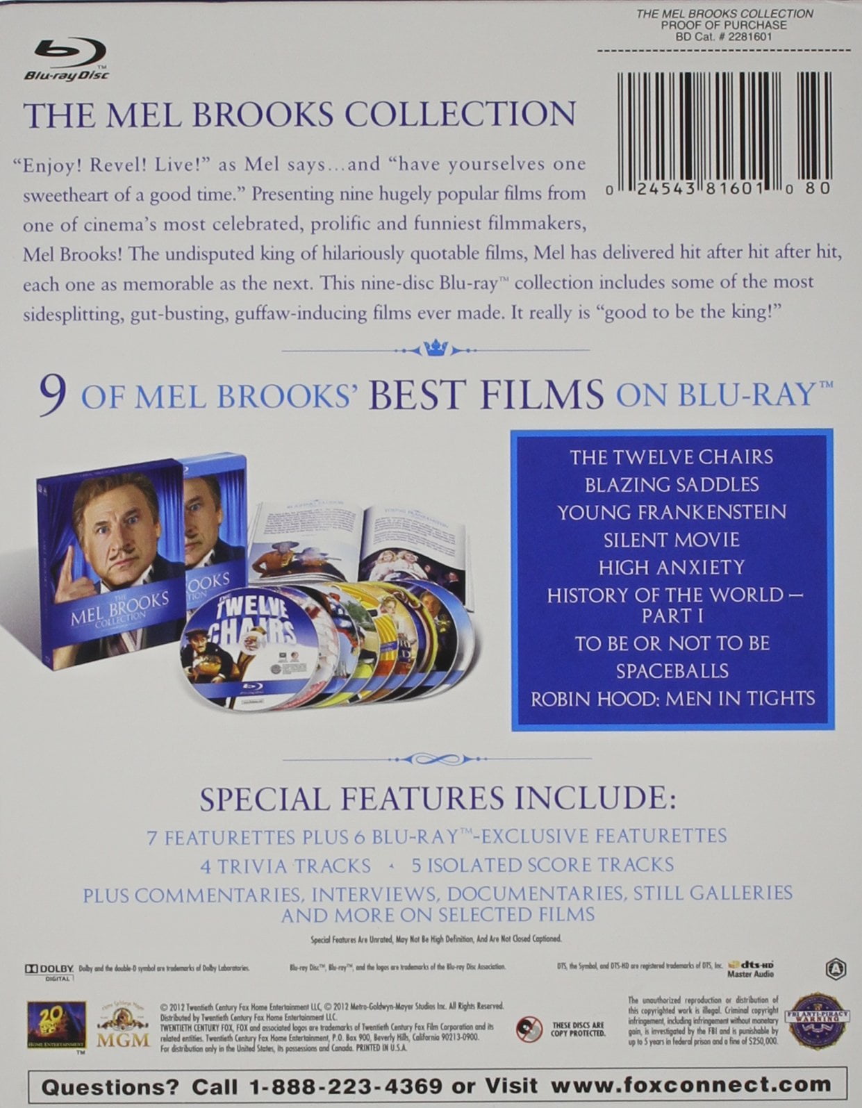 THE MEL BROOKS COLLECTION DVD 8 pack 2006 - munimoro.gob.pe