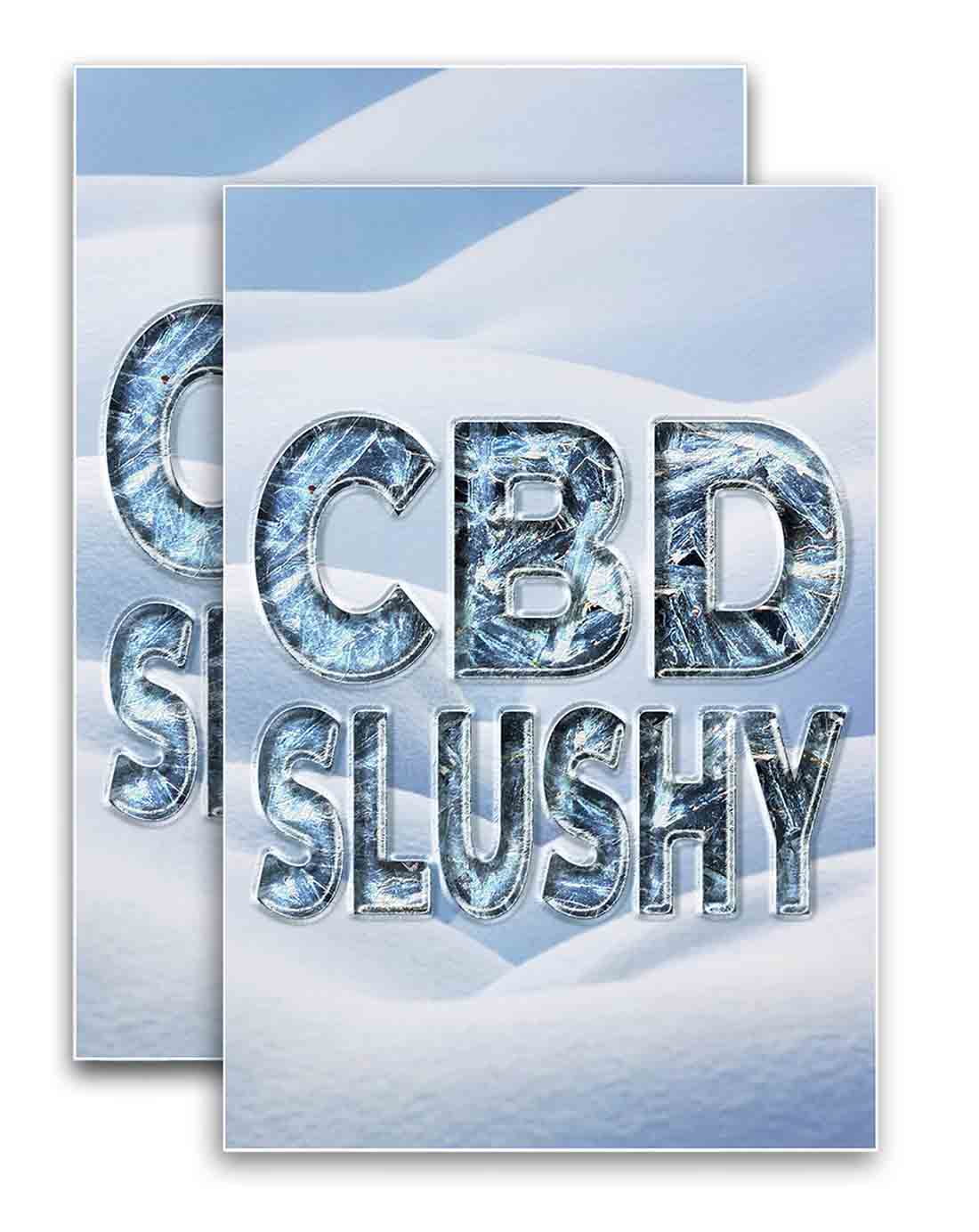 CBD Slushy (24" X 36") Vinyl Decal Only (Pack of 2) |Sign|Sticker ...