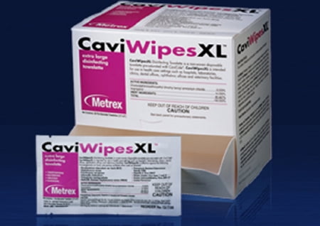 CaviWipes Surface Disinfectant Box of 50, Manual Pull, Individual ...