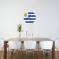 9.84in Round Wall Clock Frameless No Glass Silent Non-Ticking Pvc Board ...