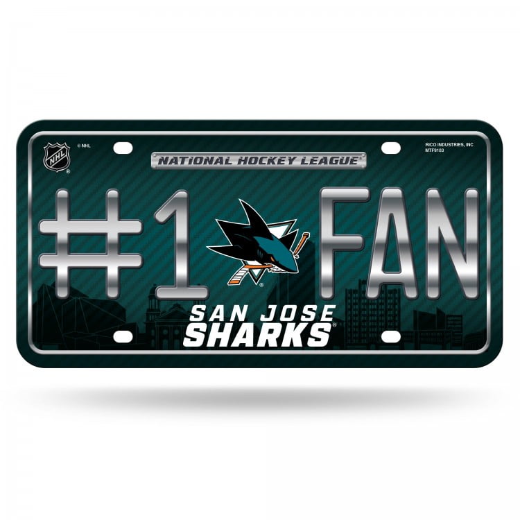 Click here for Rico Industries San Jose Sharks #1 Fan Metal Licen... prices