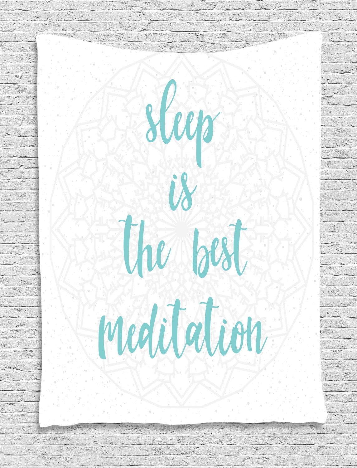 Nap Quote Tapestry, Sleep is the Best Meditation Calligraphy with a ...