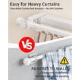 No Drill Curtain Rod Brackets for Outside-Mount Blinds, Tool-Free Over ...