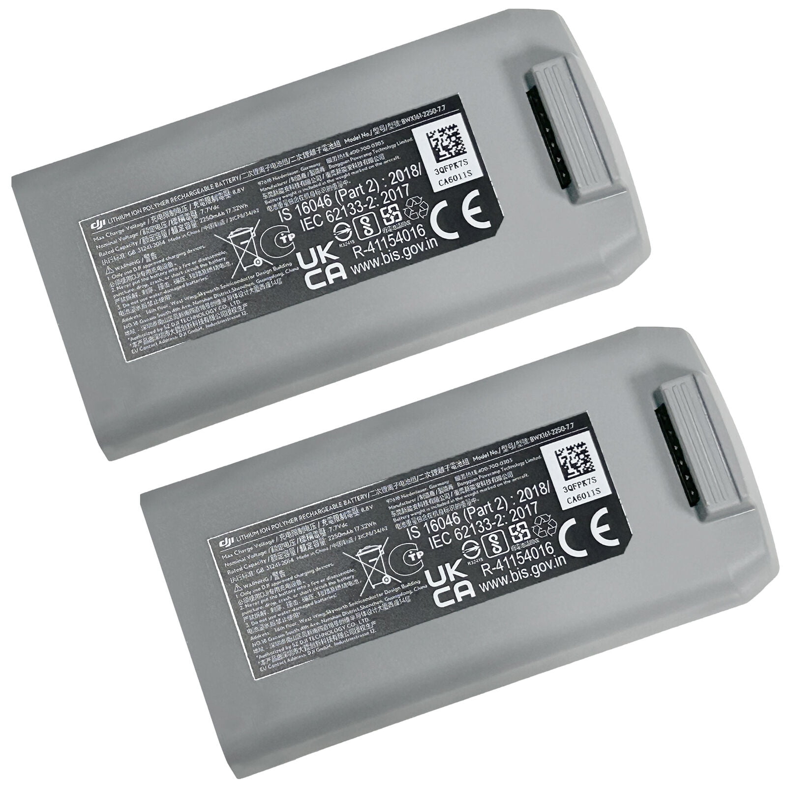 MaximalPower 2 PACK 7.7V 2250mAh Drone Battery Replacement For DJI Mini ...