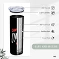 20 oz Stainless Steel Insulated Tumbler - Black with ' SUNDAY ' Design ...