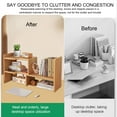 Wood Desk Storage Organizer, Stuffygreenus Desktop Display Shelf Rack ...